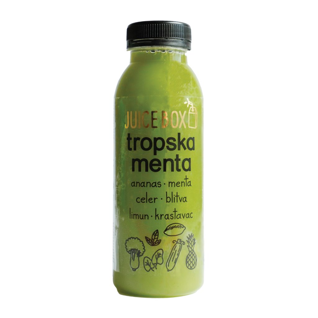 Tropska menta hladno prešani sok - Juice Box